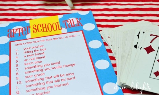 Roll a Topic {Back to School Free Printable} – Dixie Delights