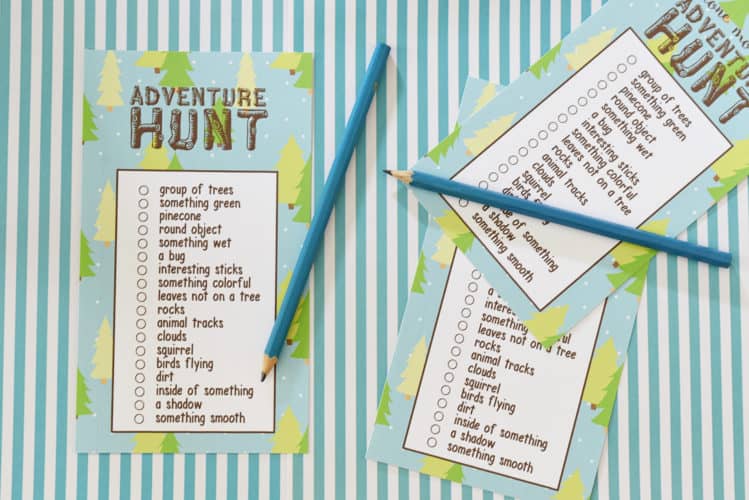 Adventure Hunt {Outdoor Scavenger Hunt Free Printable} – Dixie Delights