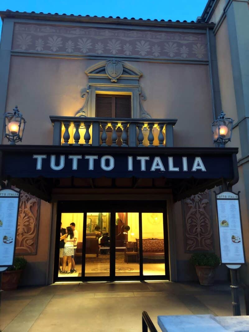 Tutto Italia Ristorante at Disney’s Epcot Theme Park – Dixie Delights