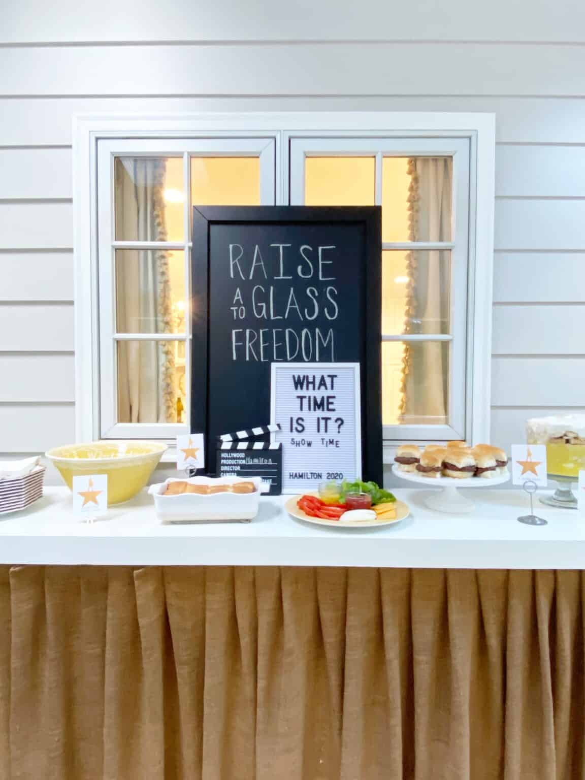 What Time Is It? Show Time {Hamilton Dinner, Movie & Printables ...