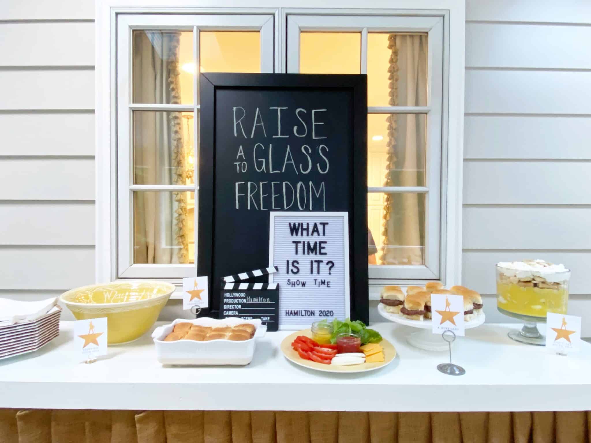 What Time Is It? Show Time {Hamilton Dinner, Movie & Printables ...