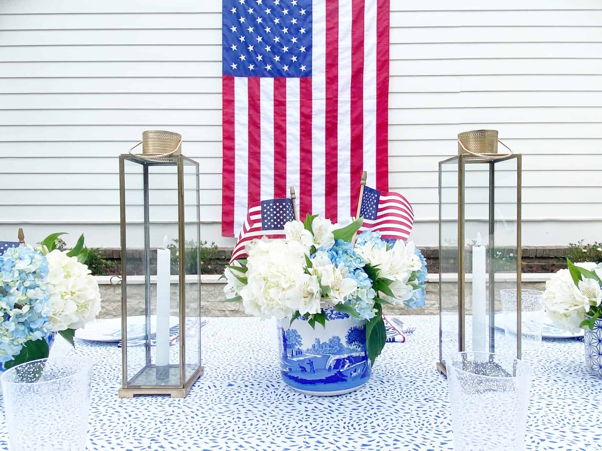 Al Fresco Patriotic Dinner Table – Dixie Delights