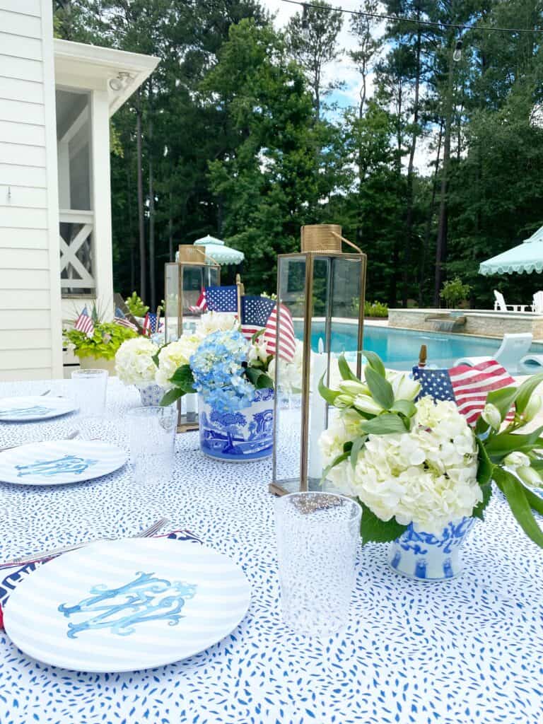 Al Fresco Patriotic Dinner Table – Dixie Delights