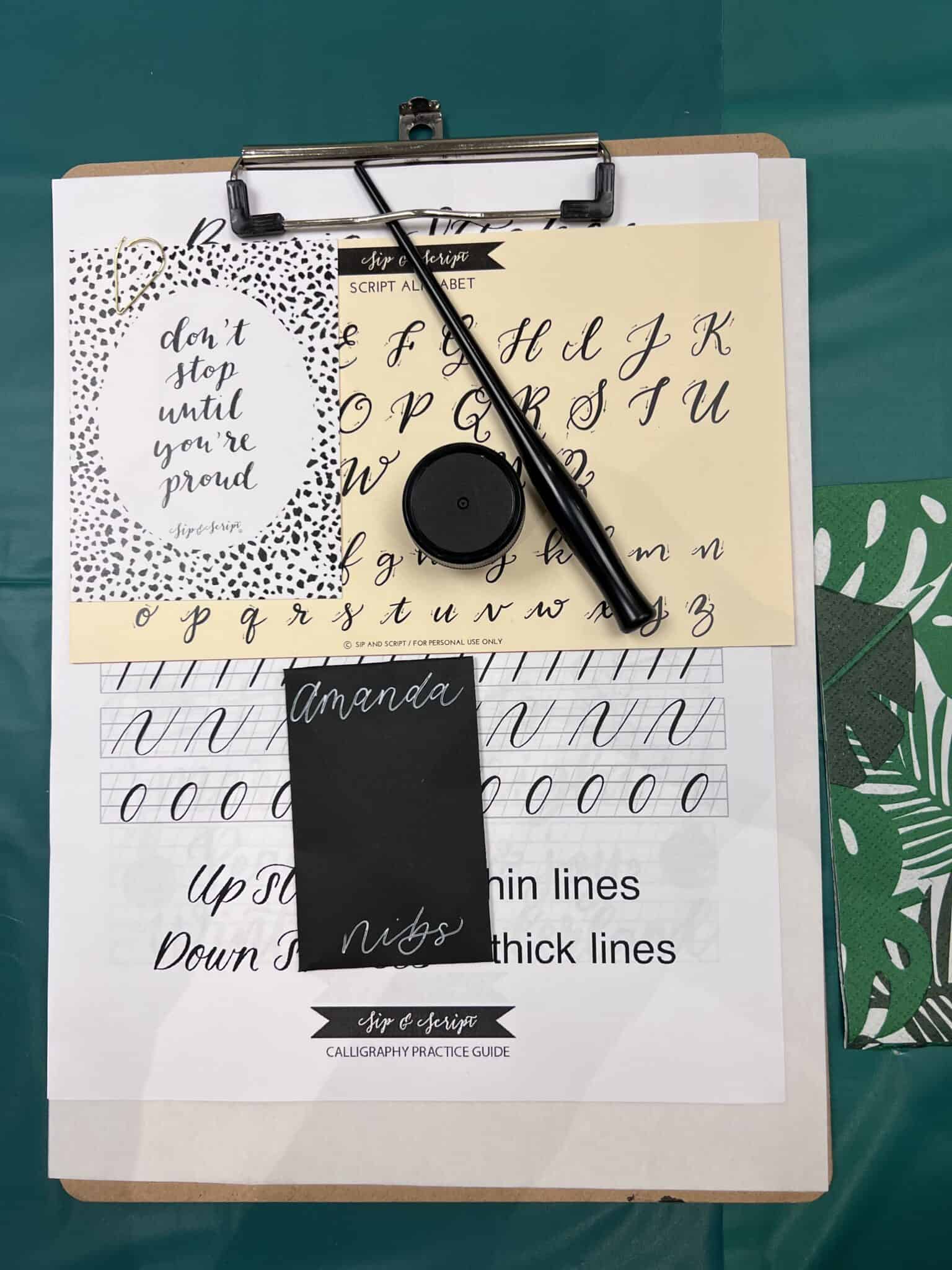 Around Atlanta {Sip & Script: Modern Calligraphy Class} – Dixie Delights