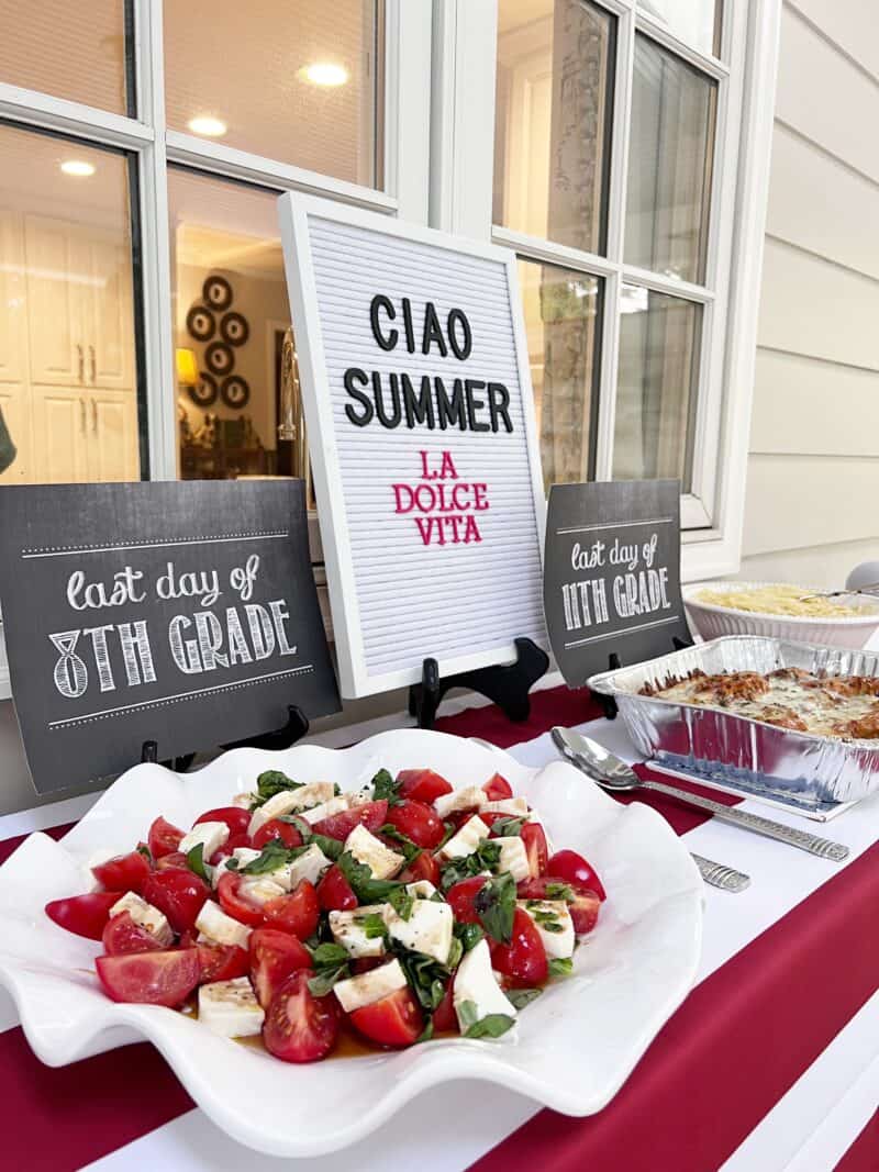 Ciao Summer {Last Day of School Supper} – Dixie Delights