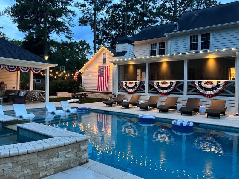 Perfectly Patriotic {Twilight on the Pool Deck} – Dixie Delights