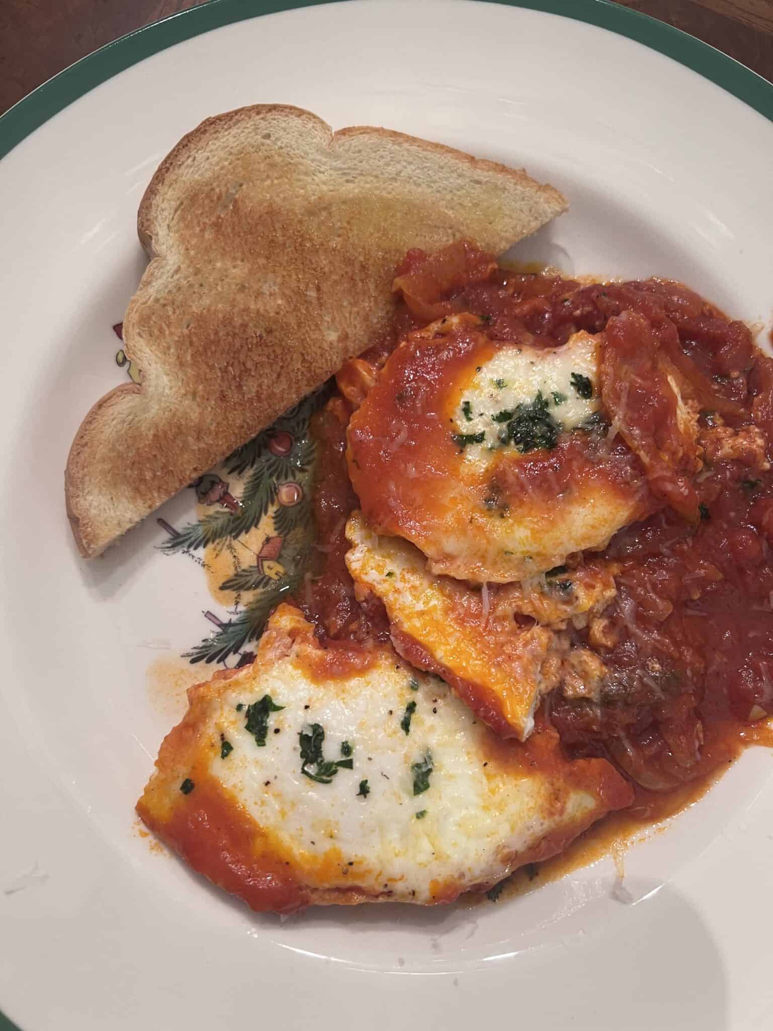 School Night Supper {Eggs in Purgatory} – Dixie Delights