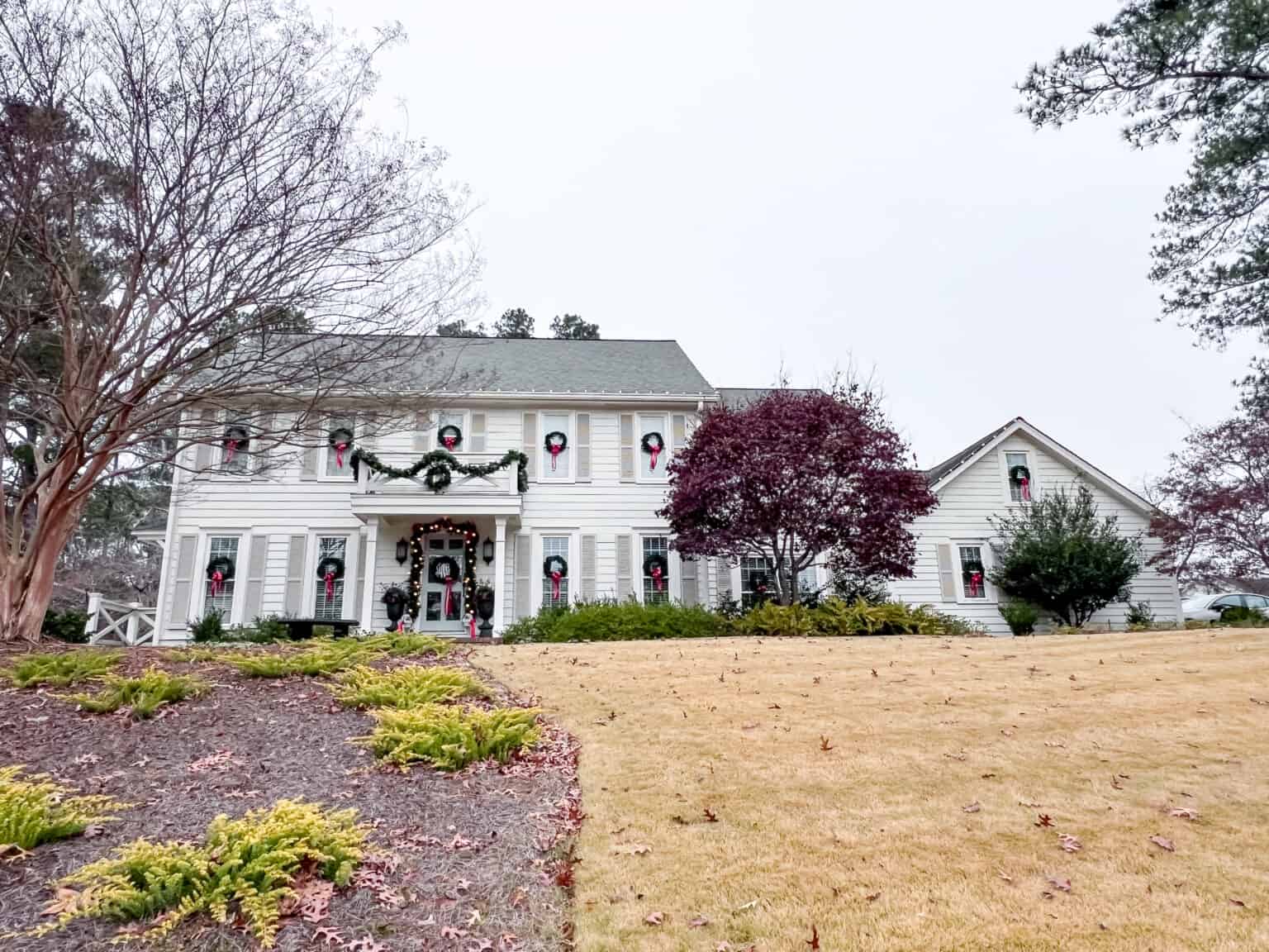 Classic Christmas Home Tour 2025 {Exterior & Entry} – Dixie Delights