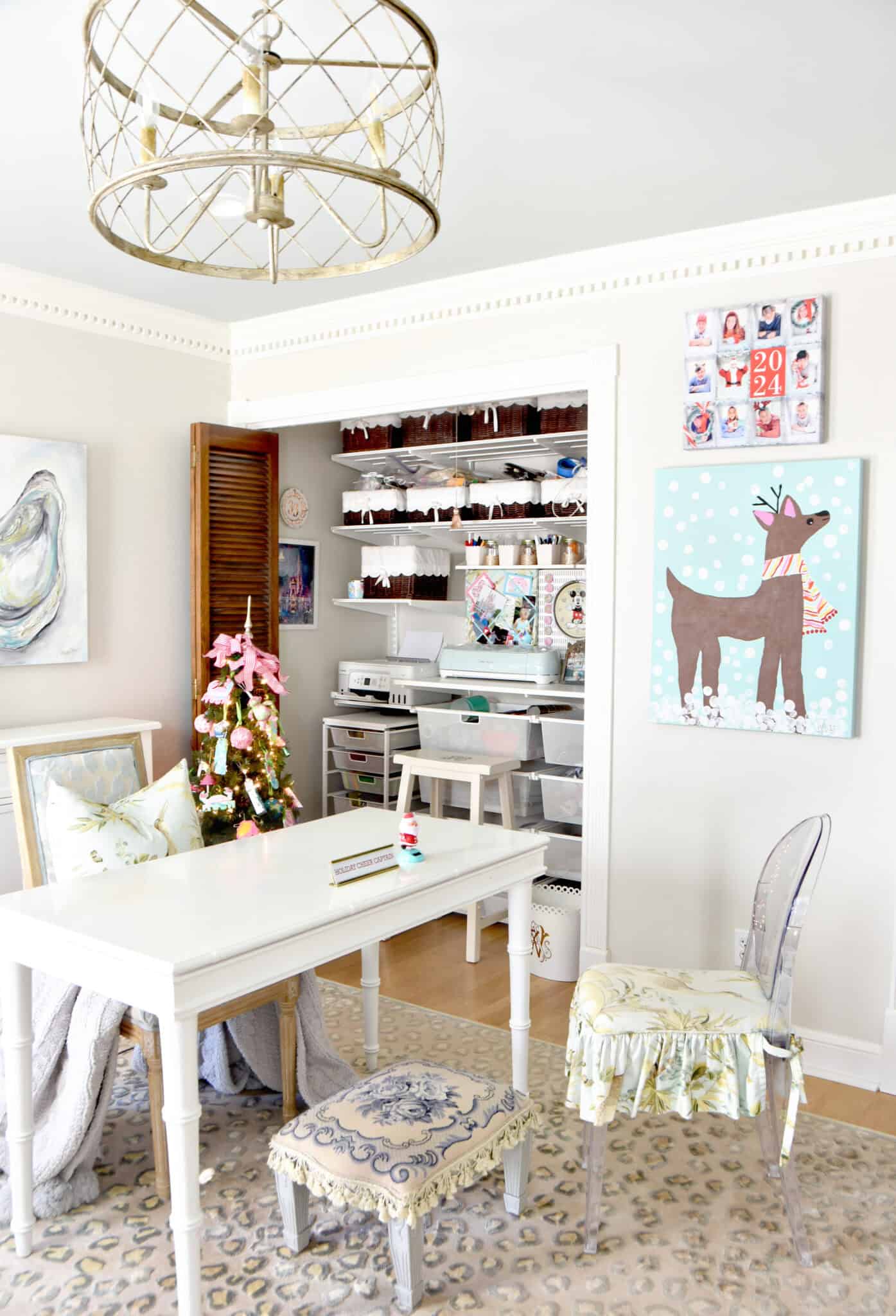 Classic Christmas Home Tour 2025 {Office + Powder Room} – Dixie Delights