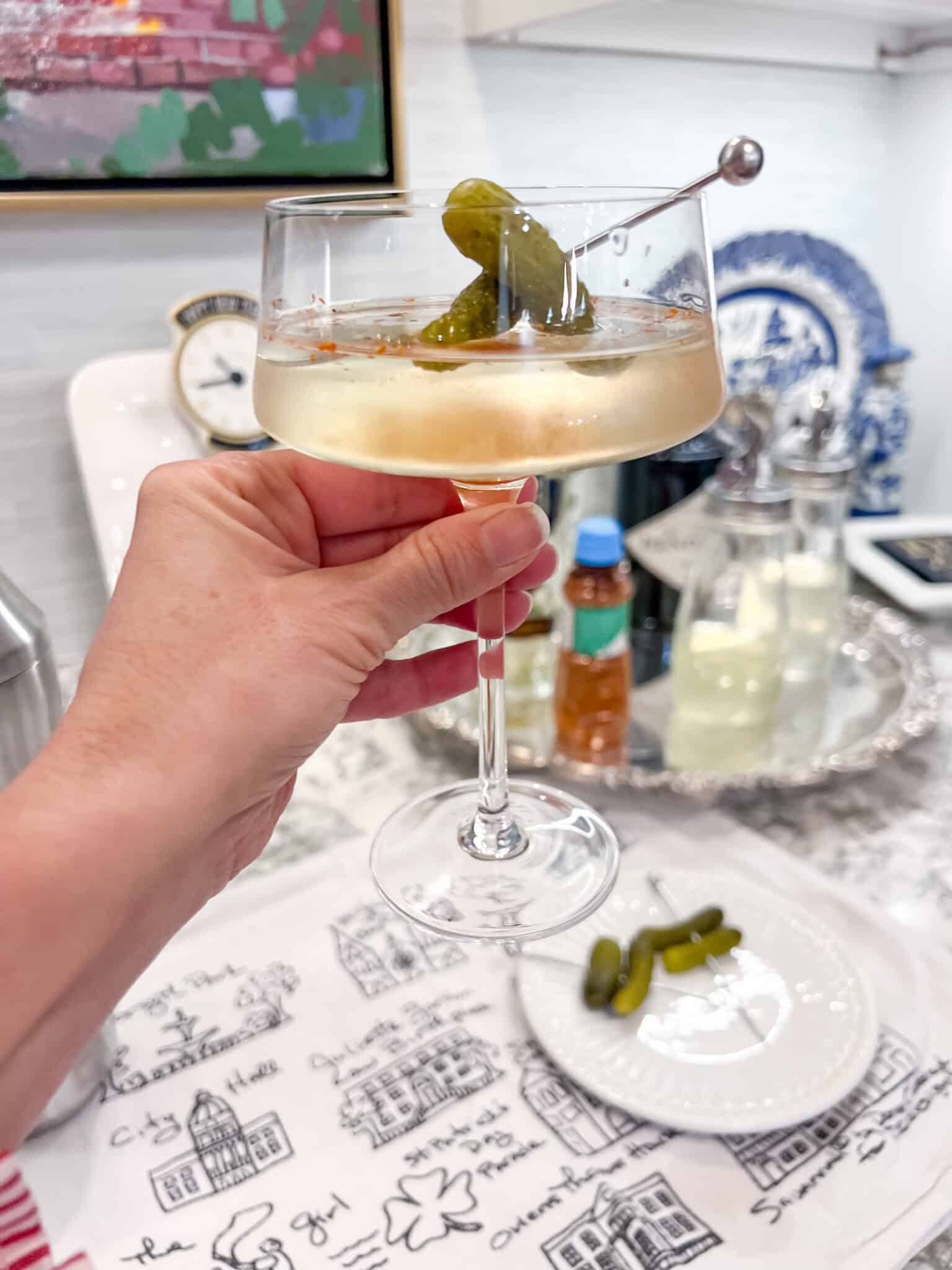 Pop In & Sip Awhile {Dixie Dill-ightful Pickle Martini} – Dixie Delights